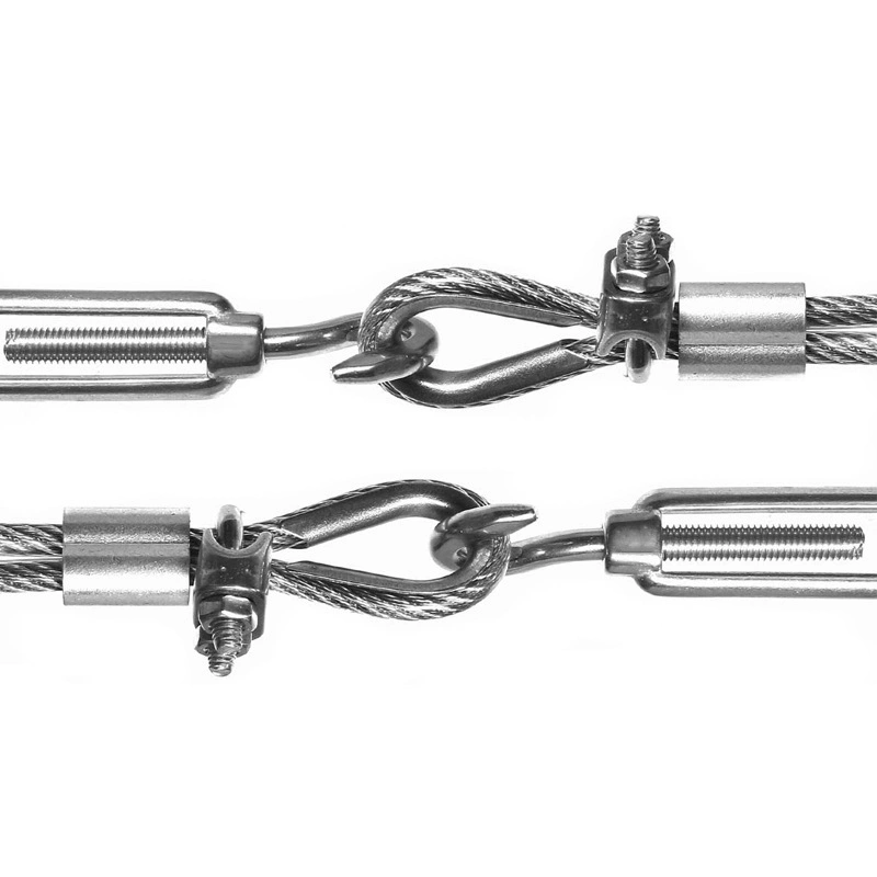 Stainless Steel Turnbuckle Wire Tensioner Hook And Eye Tensioners Rope ...