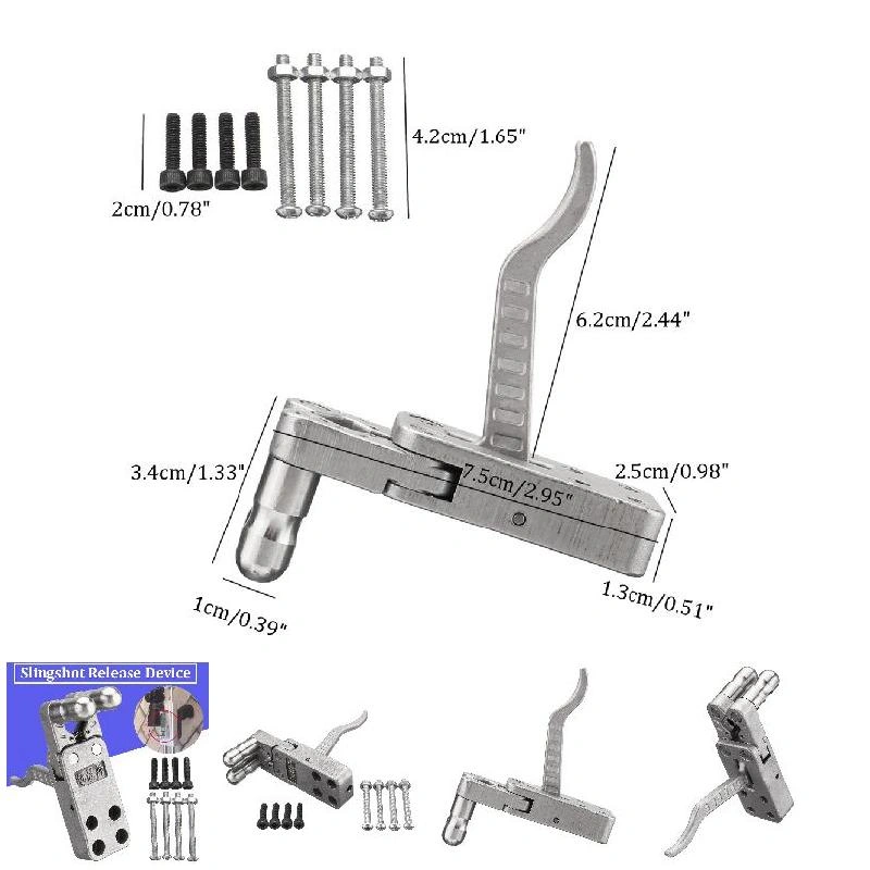 Stainless Steel Slingshot Release Device Polishing DIY Catapult Rifle ...