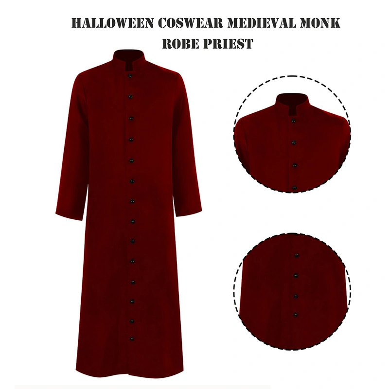 Medieval Monks Robe Cosplay Costume Breathable Personalized Dress-Up ...