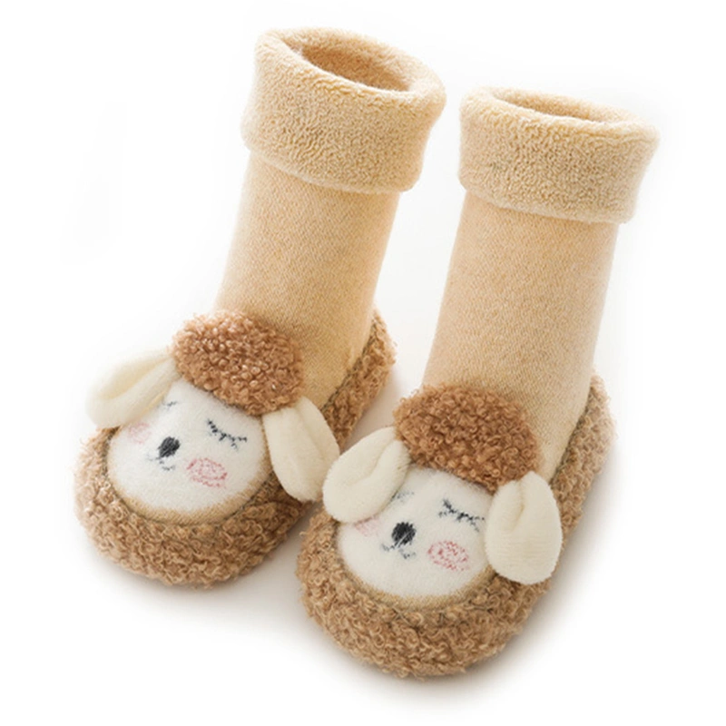 Kids Slippers Socks Soft Fuzzy Floor Socks Shoes For Boys Girls Baby ...