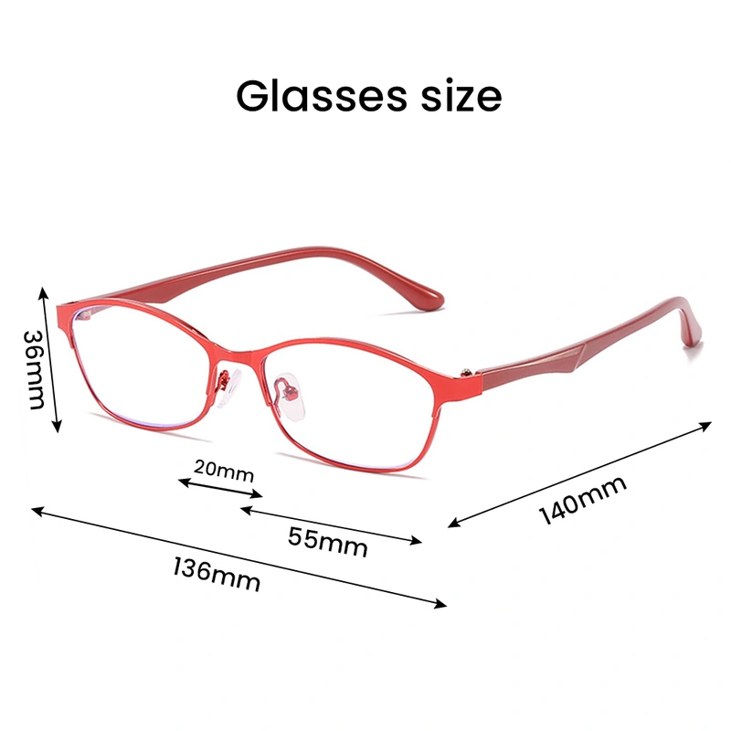 Women's Myopia Computer Glasses Anti Radiation Ray 0-600 Optical ...