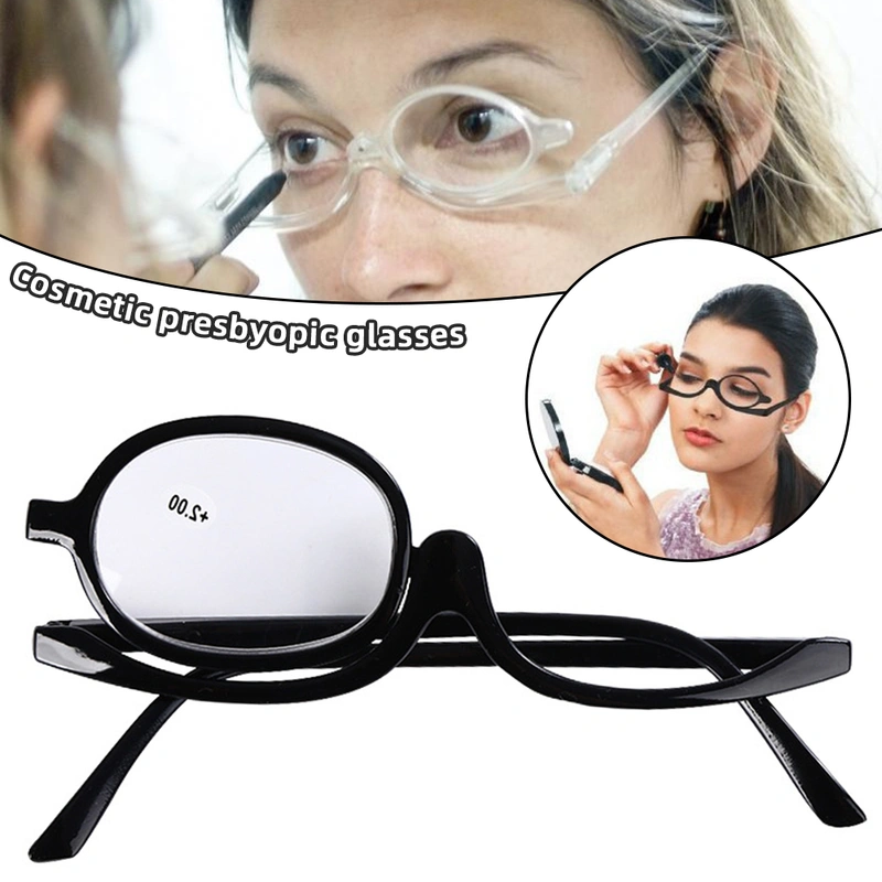 Clear Make Up Glasses Flip Down Magnifying Makeup Reading Glasses ...