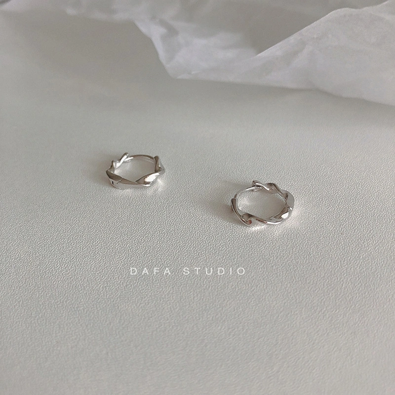 Stylish S925 Silver Earring Women's Hoop Earring Personalised Elegant ...