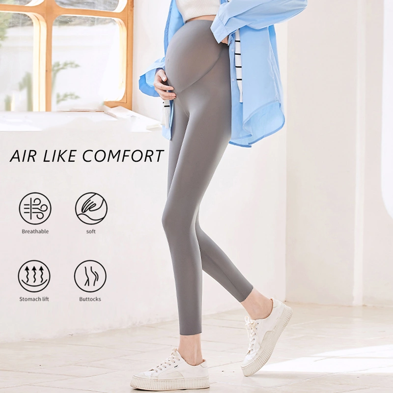 Pregnant Women Legging High Elasticity U Shaped Belly Support Pants For ...