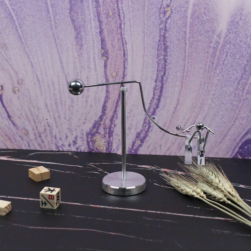 Guo Skiing Balance Toy Balancing Tumbler Toy Metal Kinetic Art Balance ...