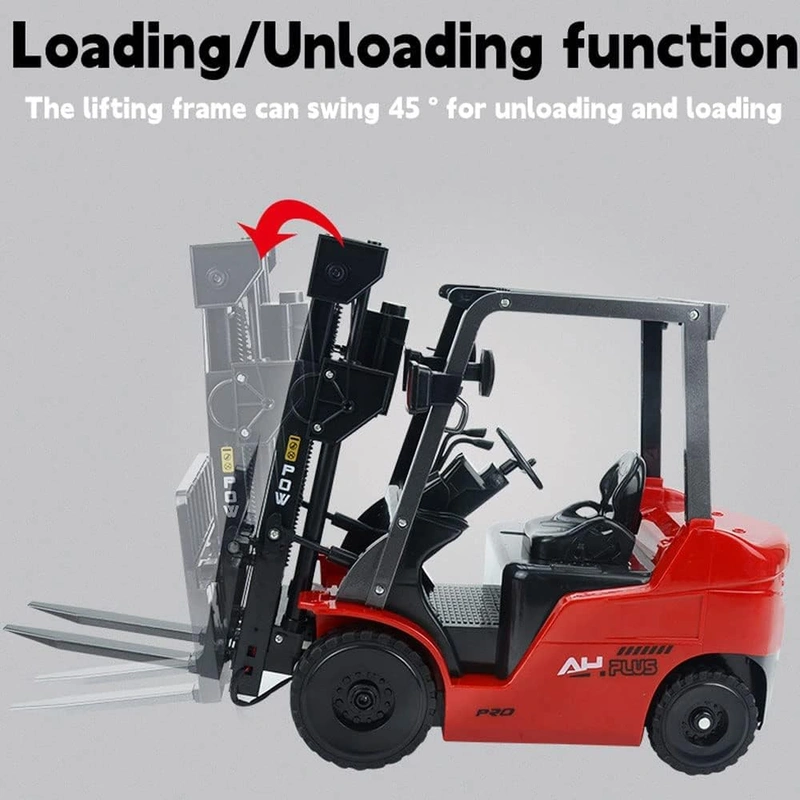 GUO RC Construction Truck,1:8 Scale RC Forklift Construction Toy,11 ...