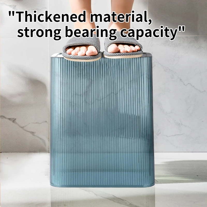 Guo Transparent Waste Bin, Bathroom Waste Bin with Lid, Waste Bin with ...