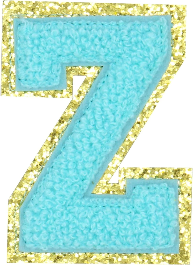 ZCtron English Letter Z Iron On Repair Patches Alphabet Sewing ...