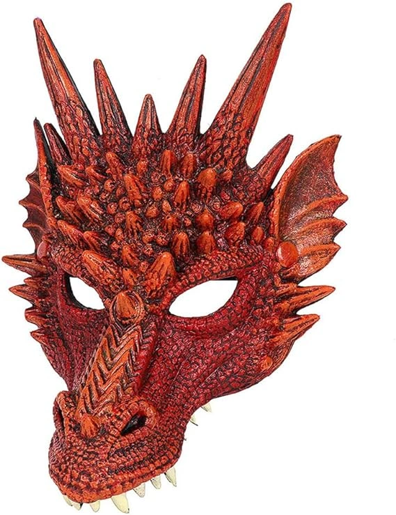 Guo Dragon Mask Halloween Cosplay Party Animal Headdress Masks ...
