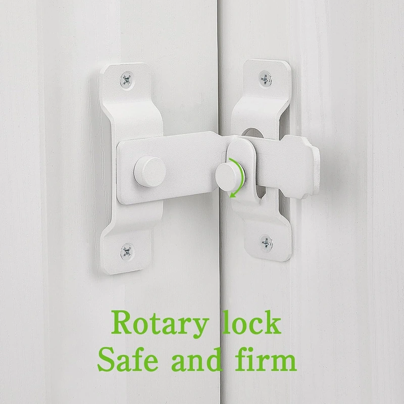 Guo 2 Packs 90 Degree Flip Barn Door Lock,Protect Privacy-Security Gate ...