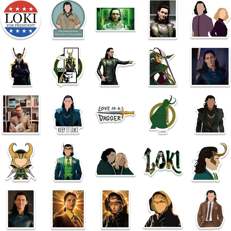 ZCtron Loki Stickers,Tom Hiddleston Stickers,God of Mischief Stickers ...