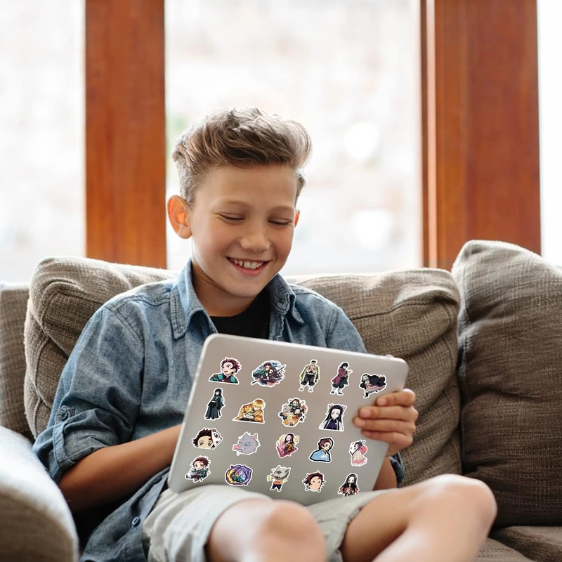 Guo 100 Sheets Demon Slayer Stickers ATVOYO-Bumper Stickers ...