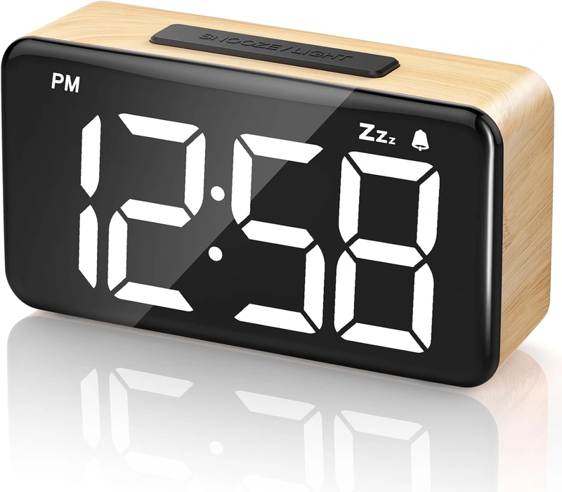 ZCtron Digital Alarm Clocks for Bedrooms, Digital Clock with Large ...