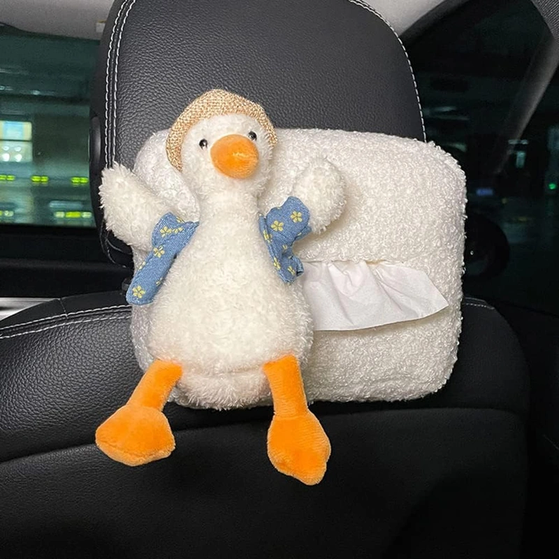 ZCtron Car Plush Tissue Holder Cute Stuffed Animal Tissue Box Hanging ...