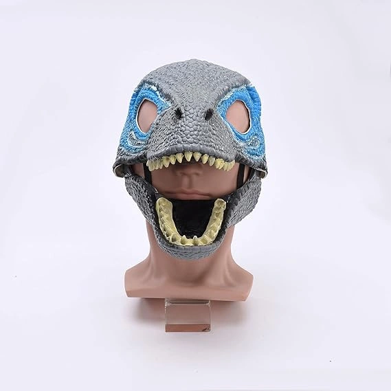 Guo Dinosaur Mask Moving Jaw, Halloween Mask Latex Tyrannosaurus Rex ...