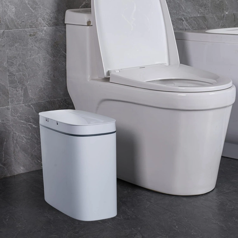 Guo 14 Liter Automatic Trash Can with Lid, Non-Touch or Kick, Trash Can ...