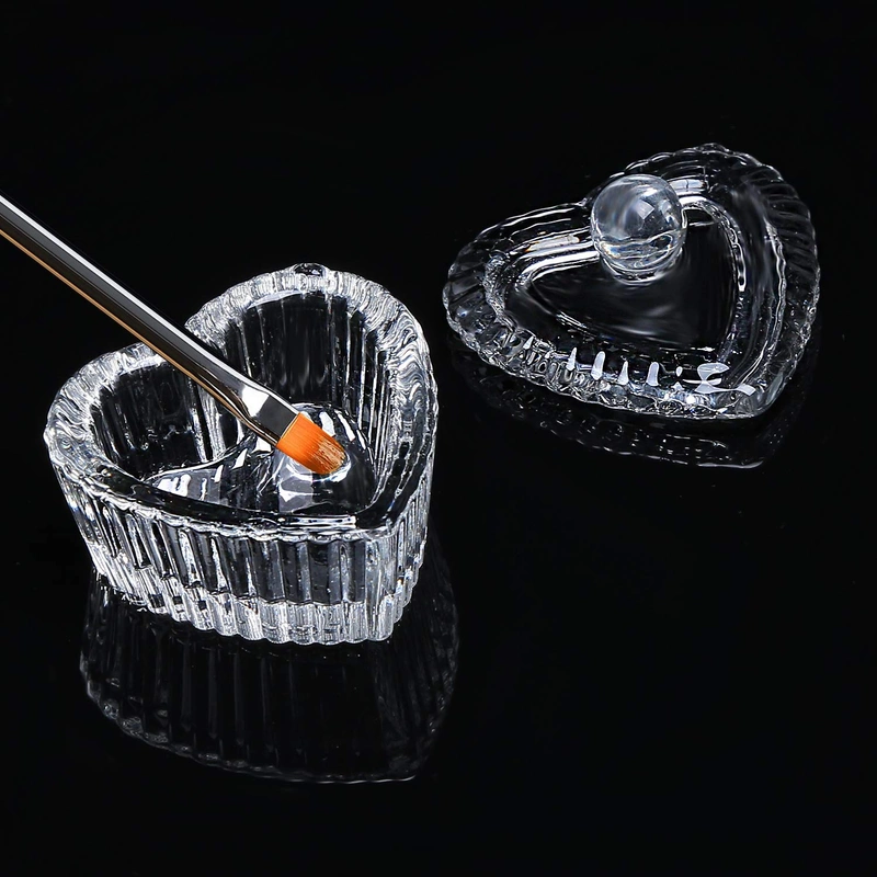 ZCtron Nail Dappen Dish with Lid,2 Pieces Mini Nail Art Acrylic Liquid ...