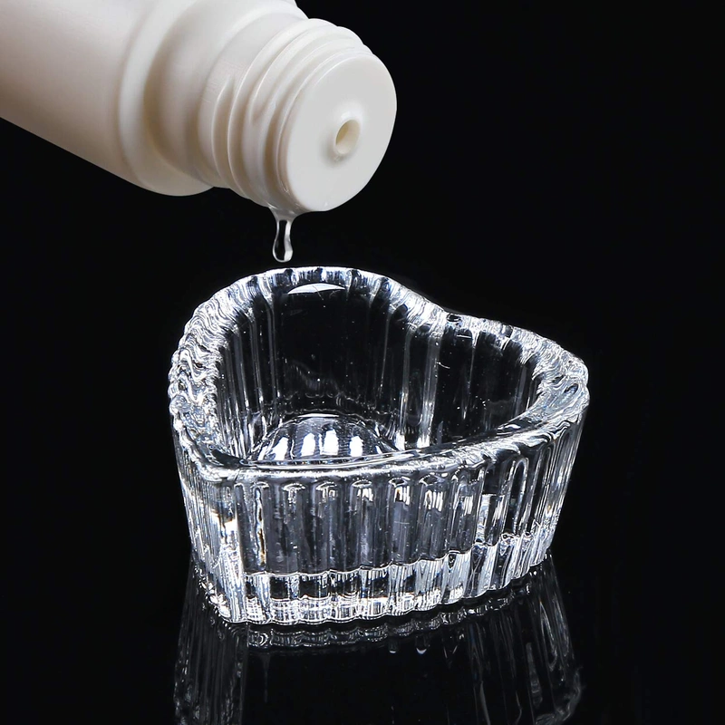 ZCtron Nail Dappen Dish with Lid,2 Pieces Mini Nail Art Acrylic Liquid ...