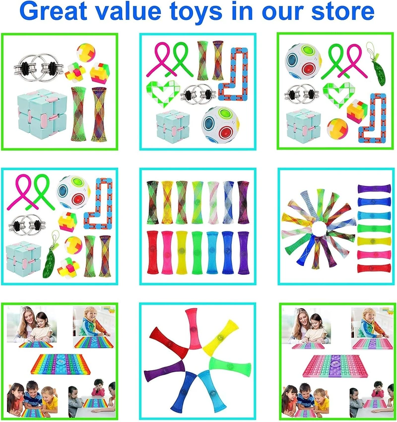 ZCtron Multicolor Fidget Toys Stress Relief Toy Helping People with ...