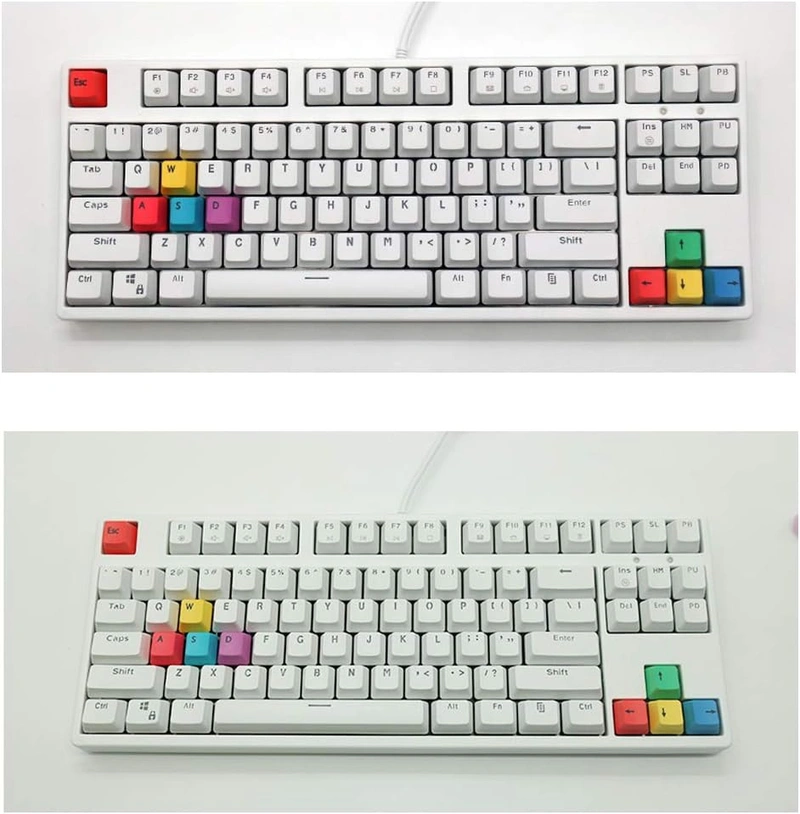 ZCtron WASD Keycaps,Arrow Key Cap,Keycaps ESC,9pcs PBT Custom Keycaps ...