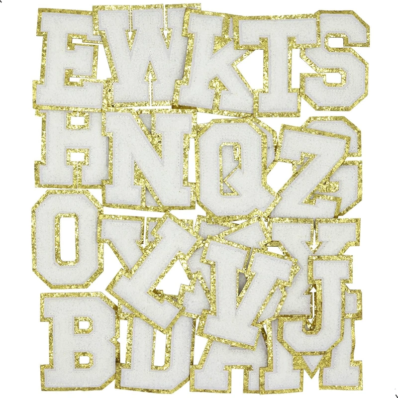 Guo English Letter H Iron On Repair Patches Alphabet Sewing Appliques ...