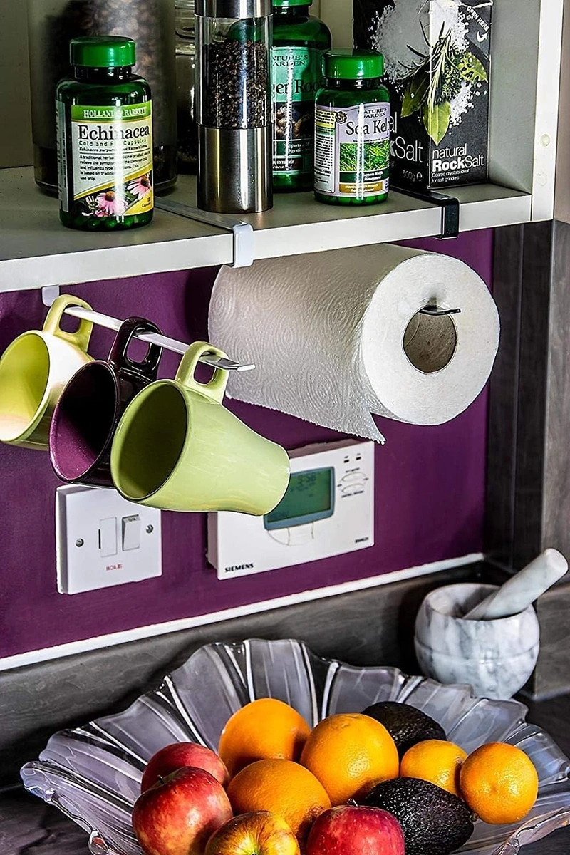 Guo Kitchen Paper Roll Holder Paper Towel Rack Dining Table Kitchen ...