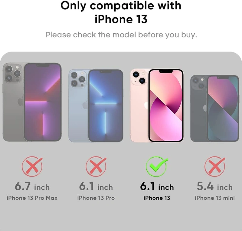Guo iPhone 13 Case, Ultra [Slim Thin] Scratch Resistant TPU Rubber Soft ...