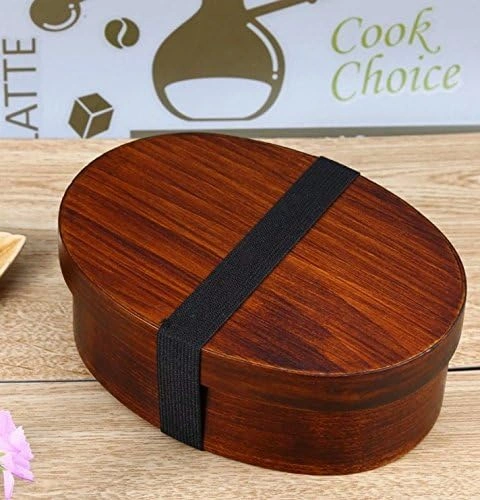 Guo Japanese bento boxes wood lunch box handmade natural wooden sushi ...