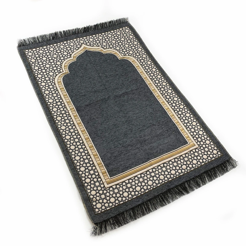 super Flannel Prayer Matt for Muslim Ramadan Thick Printing Carpet ...
