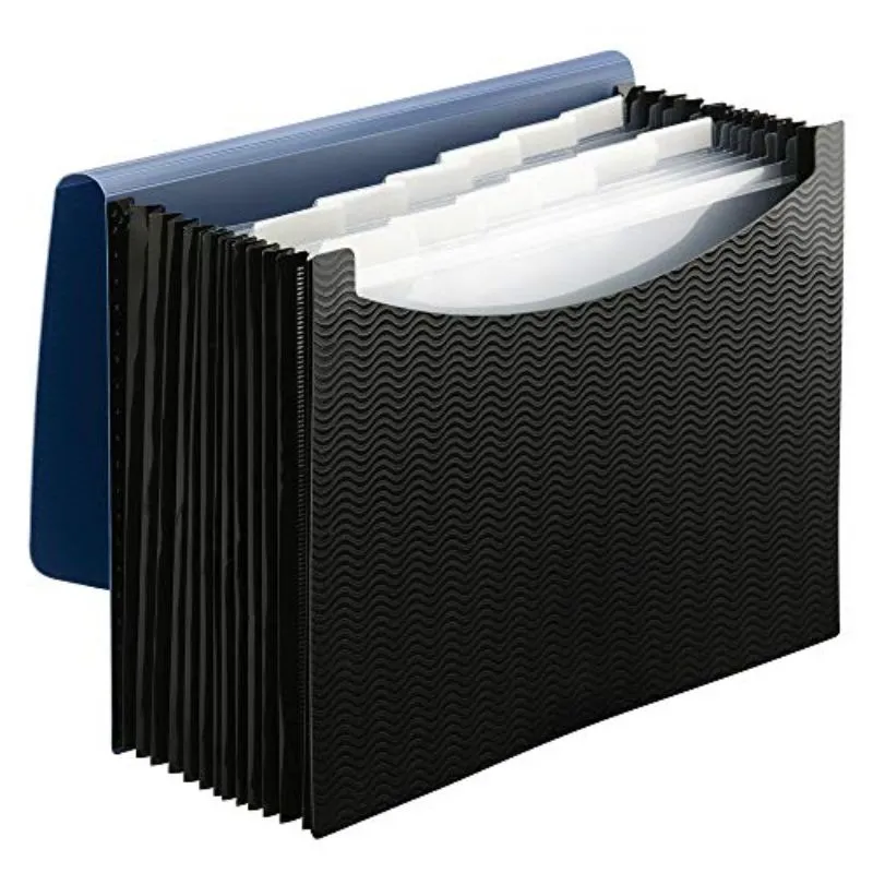 Smead Poly Expanding File Folder, 12 Pockets, 12 Customizable Tiered ...