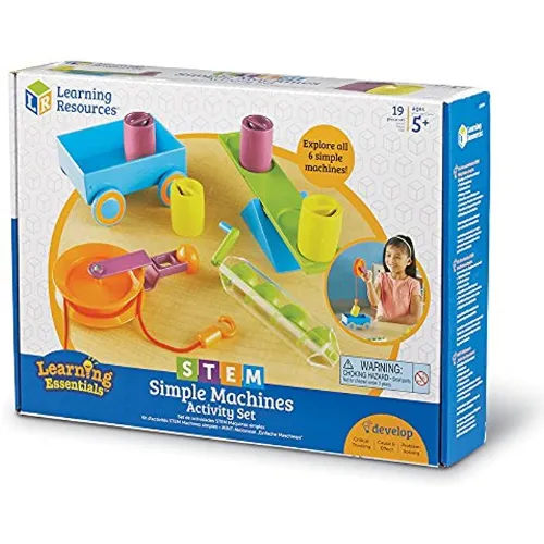Learning Resources Stem Simple Machines Activity Set Assorted 15.5 X ...