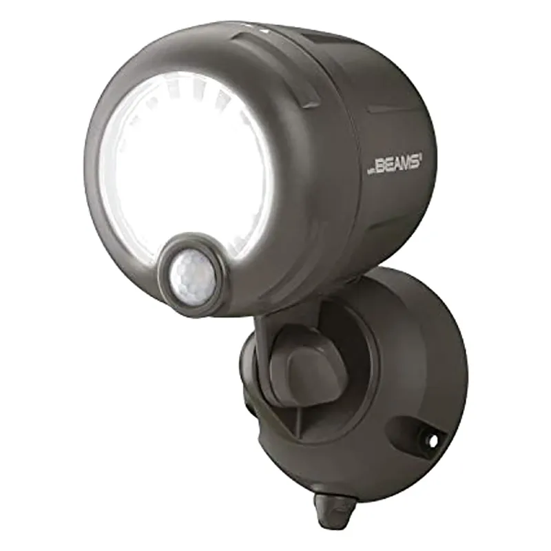Mr. Beams Wireless Battery-Operated Motion-Sensor LED Spotlight Brown 8 ...
