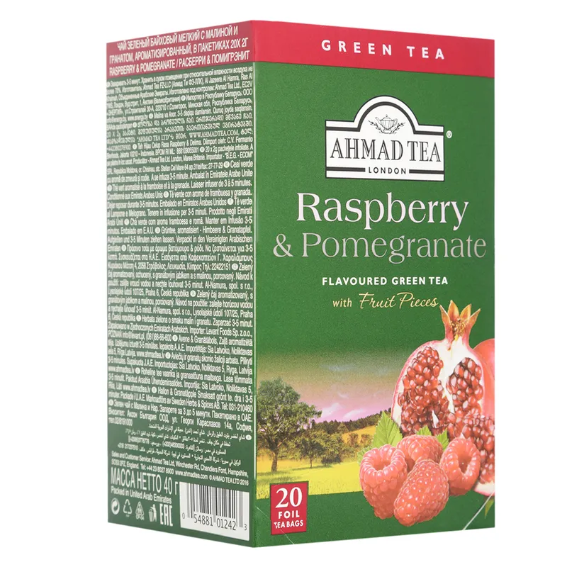 Ahmad Tea Raspberry & Pomegranate Tea Bags 20 X 2 Gr | Wholesale | Tradeling