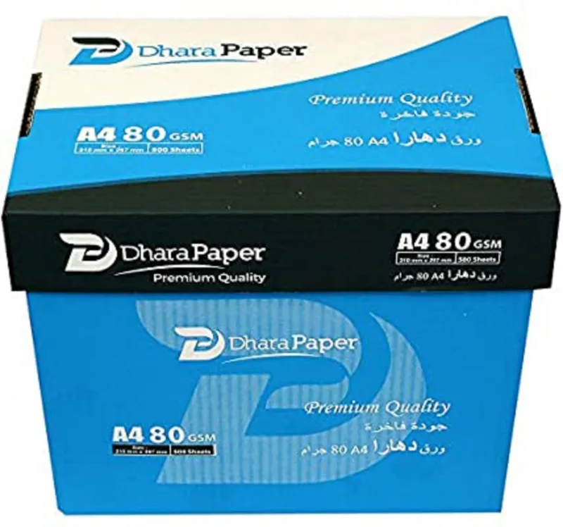Dhara Paper Photo Copy Paper 5 x 500 Sheets 80 GSM A4 Size - White ...