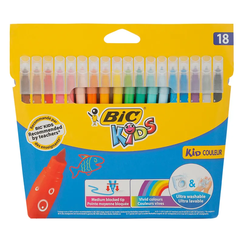 BIC Kid Coloring Pens (18 Pcs) | Wholesale | Tradeling
