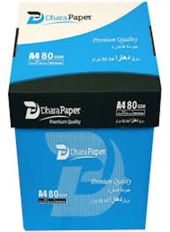 Dhara paper photo copy A5 paper 80 GSM set of 5 reams, White ...