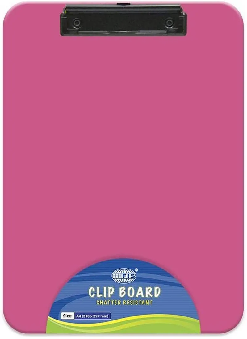 FIS Clip Boards Pink Color A4 Size | Wholesale | Tradeling