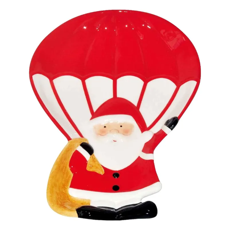 Harmony Christmas Ceramic Parachute Shaped Plate | Wholesale | Tradeling