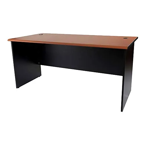 Mahmayi Silini Plain Solid Wood Office Desk 160Cm Cherry Black ...