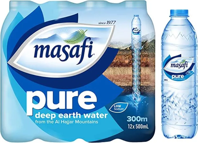 Masafi Pure Natural Drinking Water 500 ml x 12 | Wholesale | Tradeling