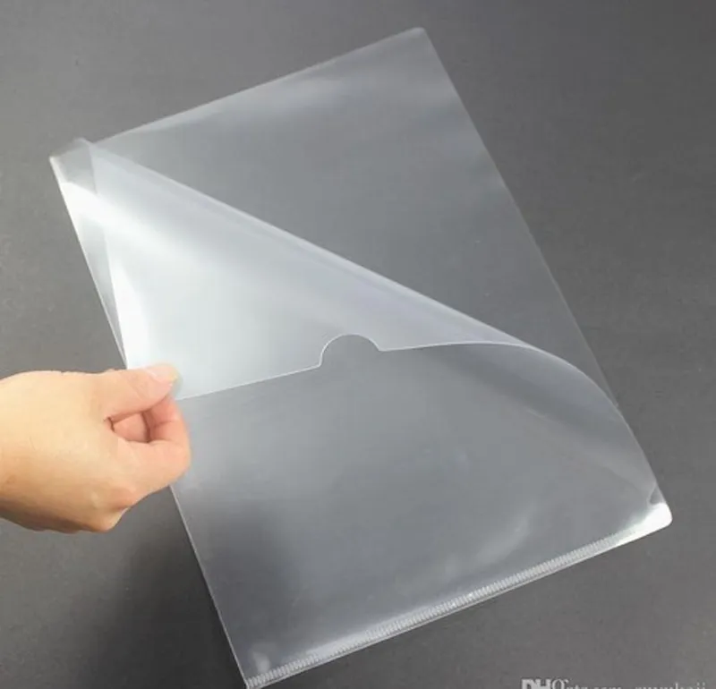 Modest A4 Size L Shape Folder Clear 21 6 X 30 3cm 100 Piece Wholesale
