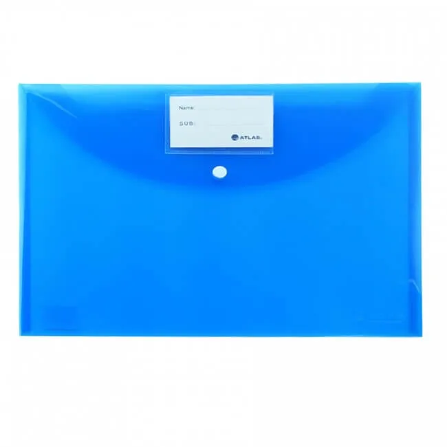 Atlas Document Bag FS with Card And Button Blue | Wholesale | Tradeling