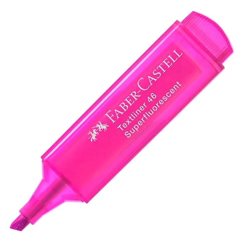 Faber Castell SuperFluorescentrescent 46 Textliner Highlighter Pink ...