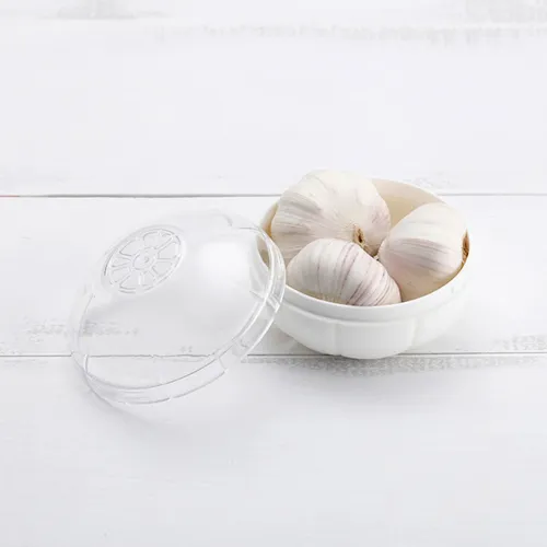 Metavers Garlic Shaped Container White and Transparent 350ml ...
