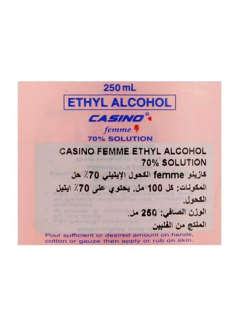 Casino Ethyl Alcohol Antiseptic Disinfectant Hand Sanitizer 250ml ...