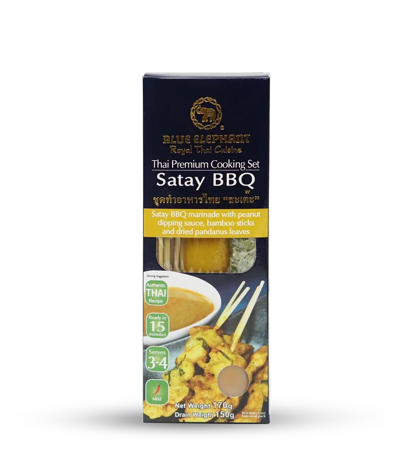 Blue Elephant Thai Cooking Set Satay BBQ 170g - Expiry date 7/9/2023 | Wholesale | Tradeling