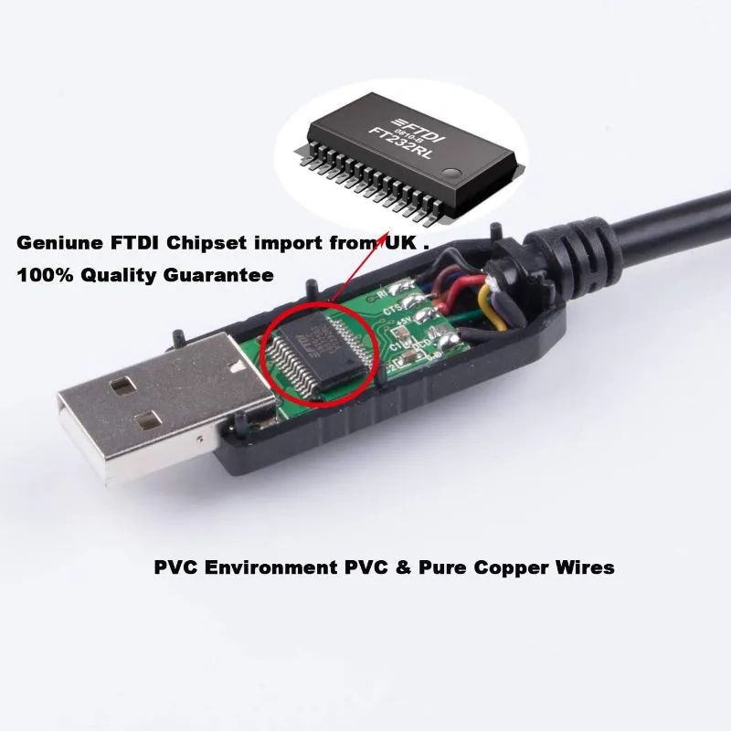 Ftdi Chip Usb To Rs232 25 Pin Db25 Male Connector Serial Adapter Cable Cnc Controls Programming ...