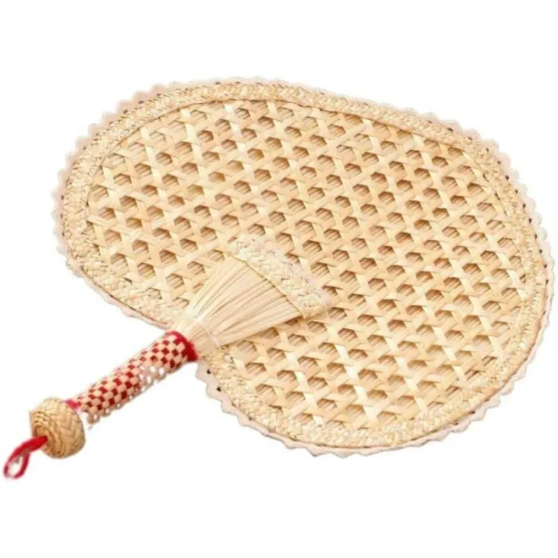 Nibeminet Natural Hand Fans Heart Shape Hand Weaving Hand Fans Hand ...