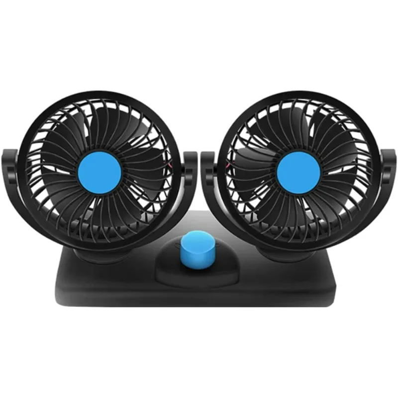 Nibeminet Mini Car Fan Heads Cooling Fan Quiet Usb Electric Fan 360 ...