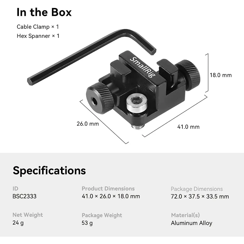 Smallrig Cable Clamp Lock For Hdmi Cable | Wholesale | Tradeling